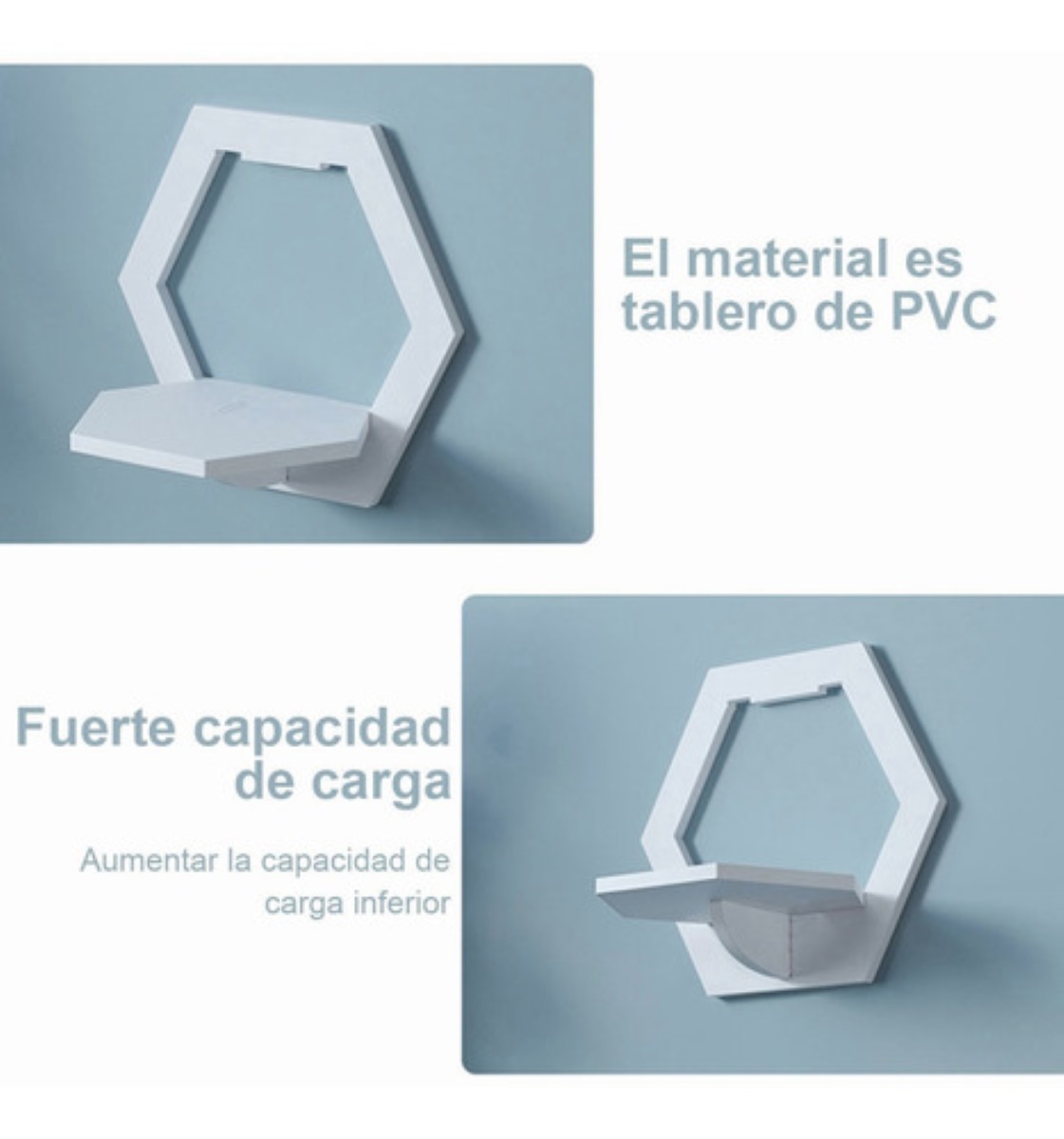 Set 3 Repisas Decorativas En Pared Hogar Flotantes Blanco