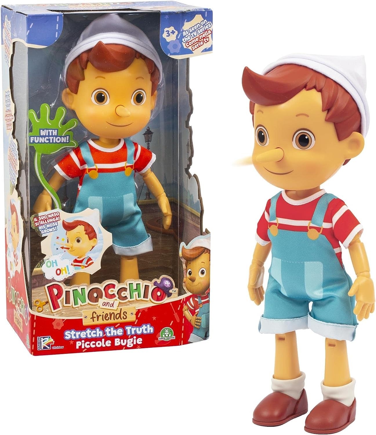 Pinocchio Pinochon le crece la nariz