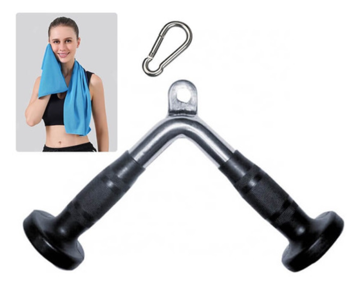 Agarradera Maneral Tipo V Cerrado Para Polea Tricep Mango