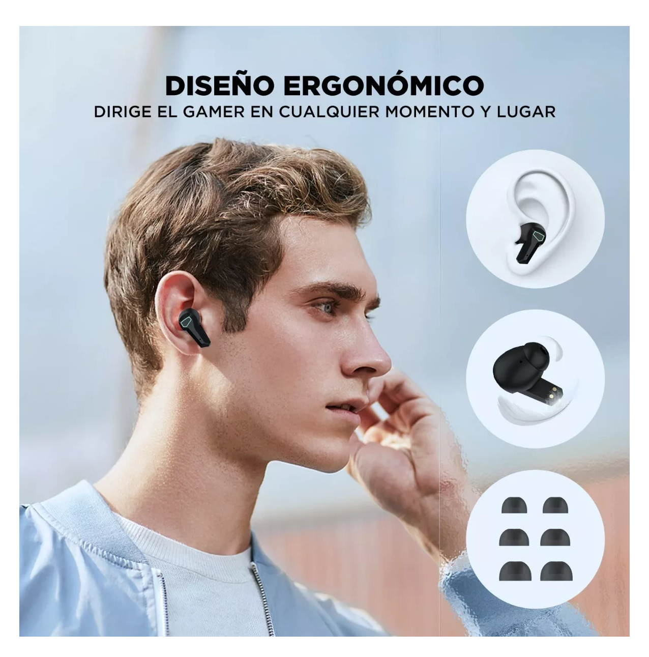 Audífonos In-ear Inalámbricos Gris