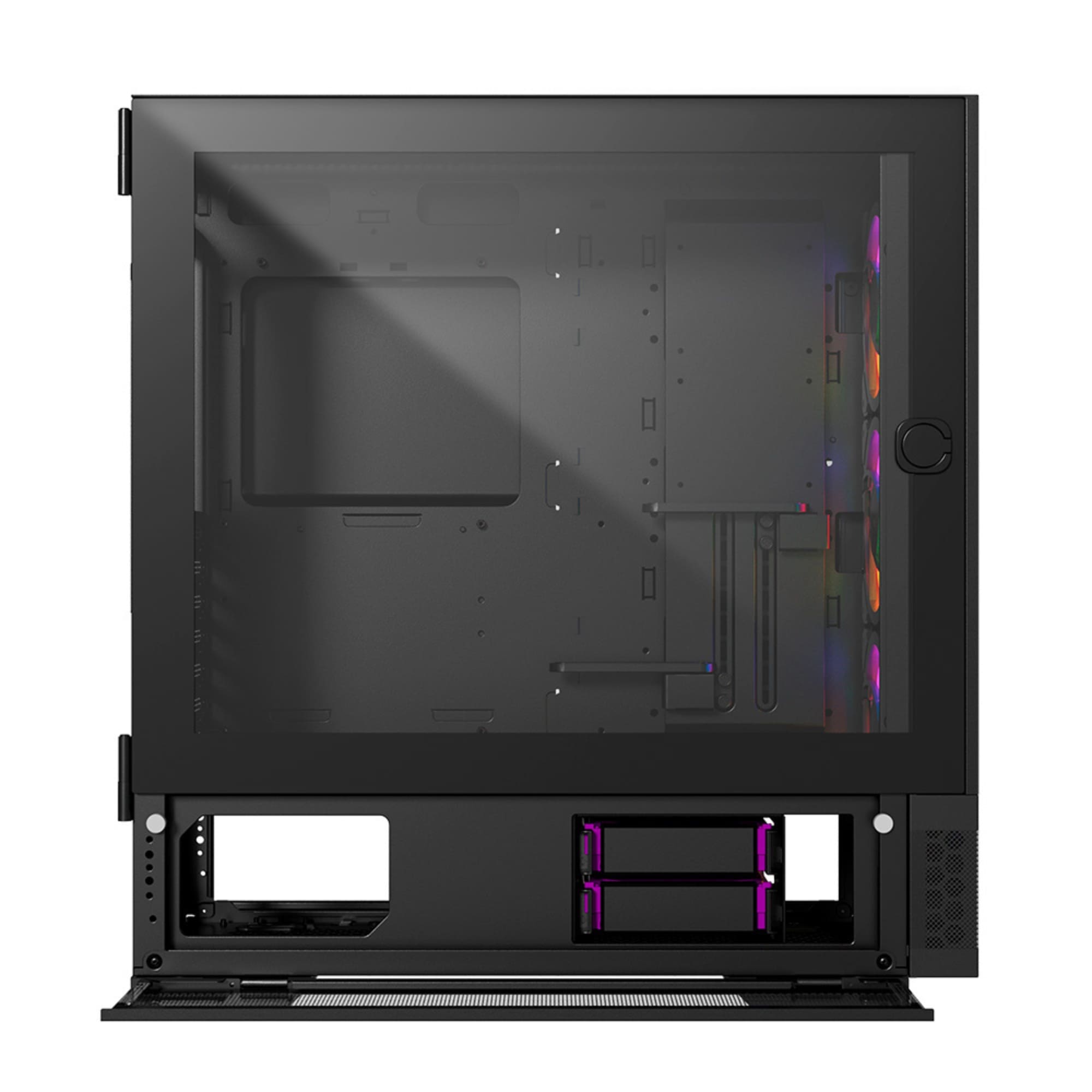 Gabinete Ocelot Gaming HUNTER-2, E-ATX, Cristal Templado, incluye 3 ...