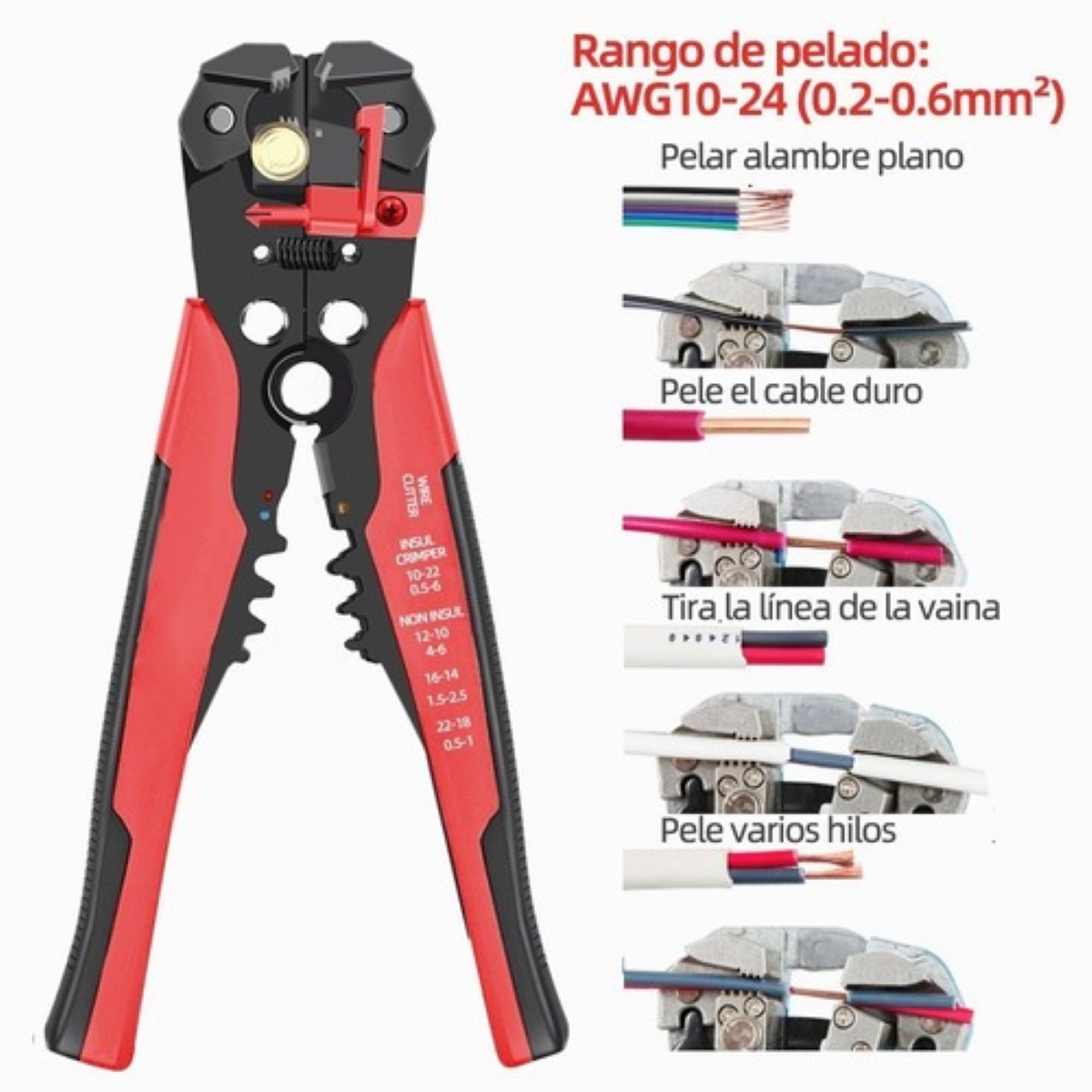 Pinza Pelacable Automática Multifuncional