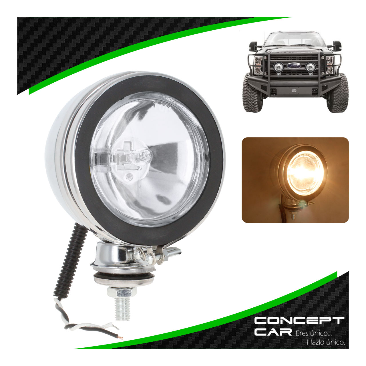 Faro Halógeno Redondo 4x4 Niebla 4 Pulgadas H3 Universal