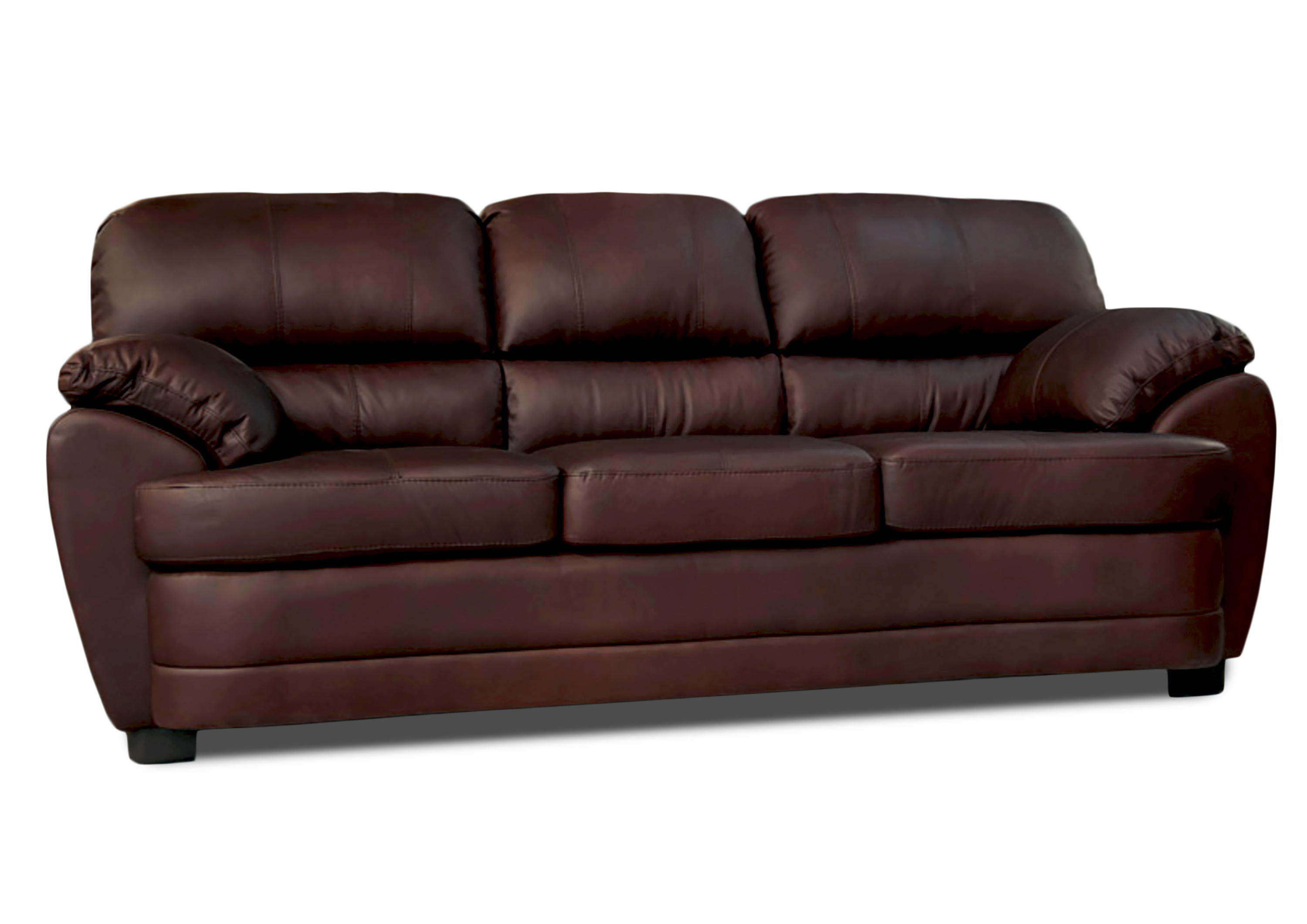 Sofa de Piel Genuina Florencia Color Tabaco - Confortopiel