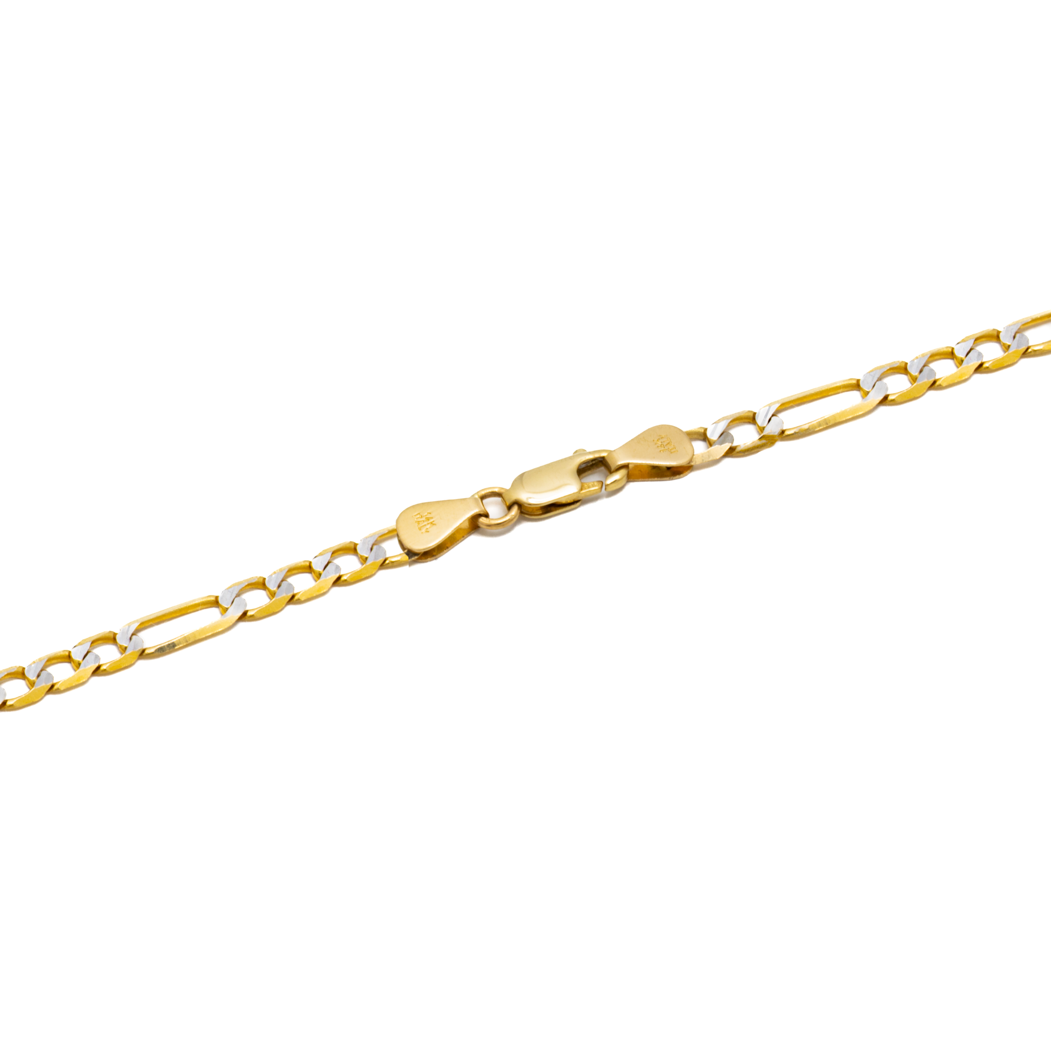 Cadena Cartier diamantada Oro 14 Kilates.