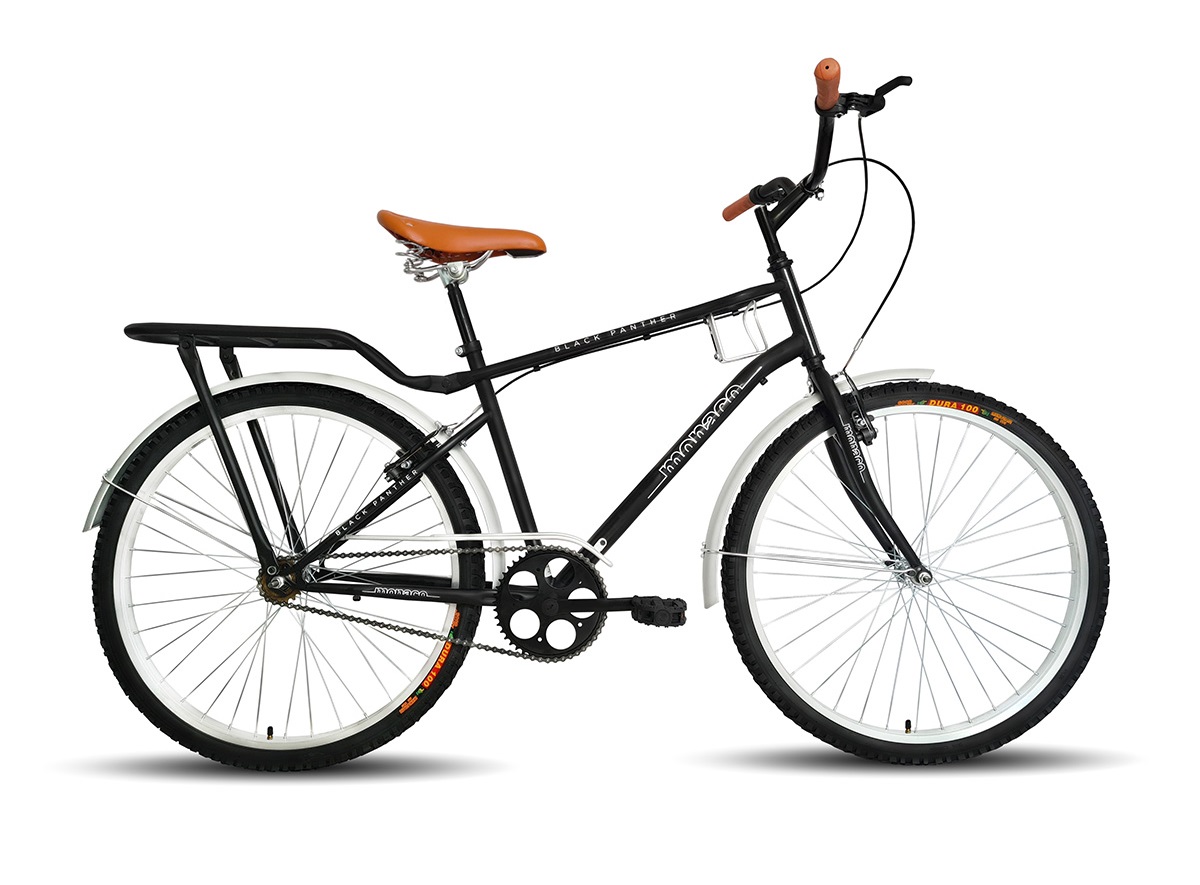 Bicicleta Urbana Monaco Porta Ánfora Rodada 26 Negro