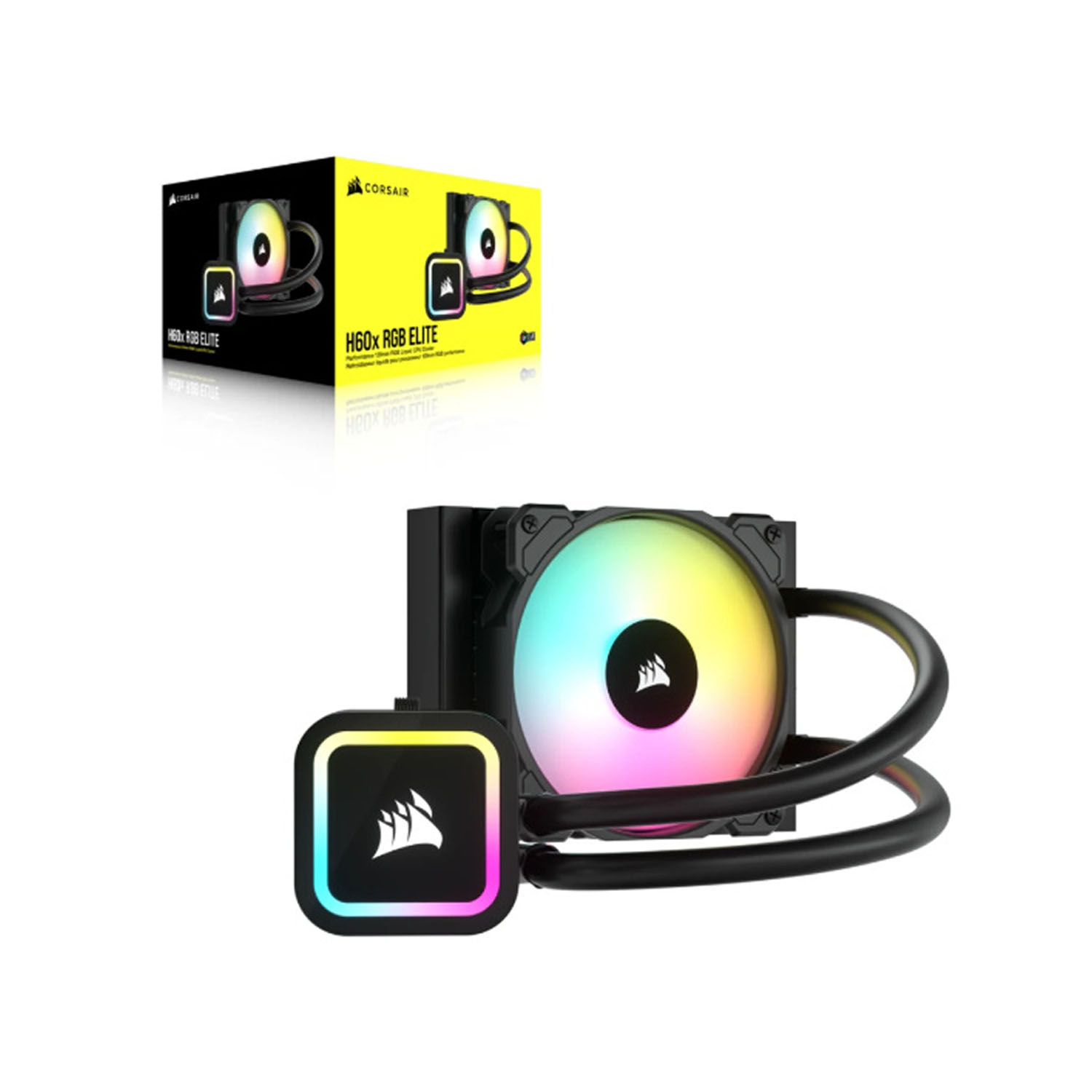 Enfriamiento Líquido para CPU Corsair iCUE H60x Elite 1 x 120mm 1500RPM RGB Negro
