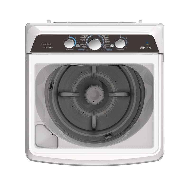 Lavadora Midea MA500W21 Carga Superior 21 Kg con Agitador Blanca