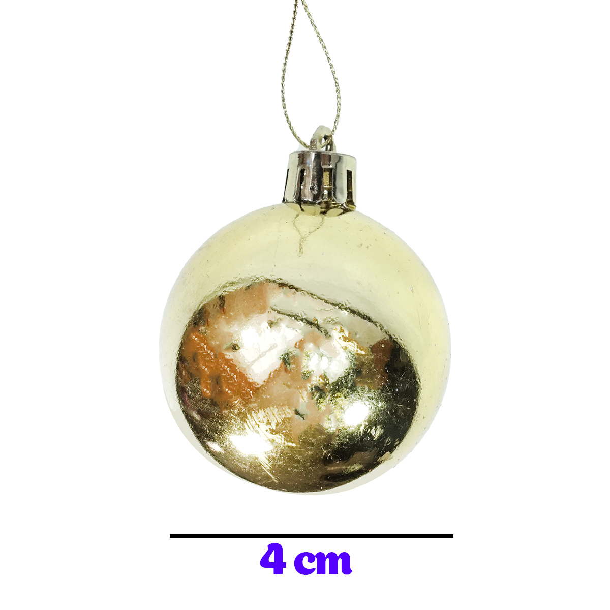 Esfera navideña para arbol No 4 paquete con 24 piezas