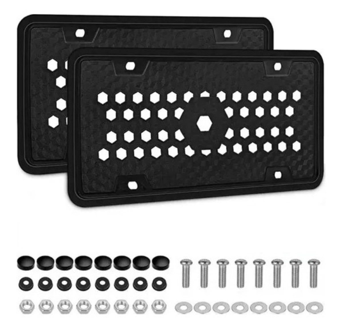Juego De Porta Placas Universal Con Marco De Matrícula De Silicona ...