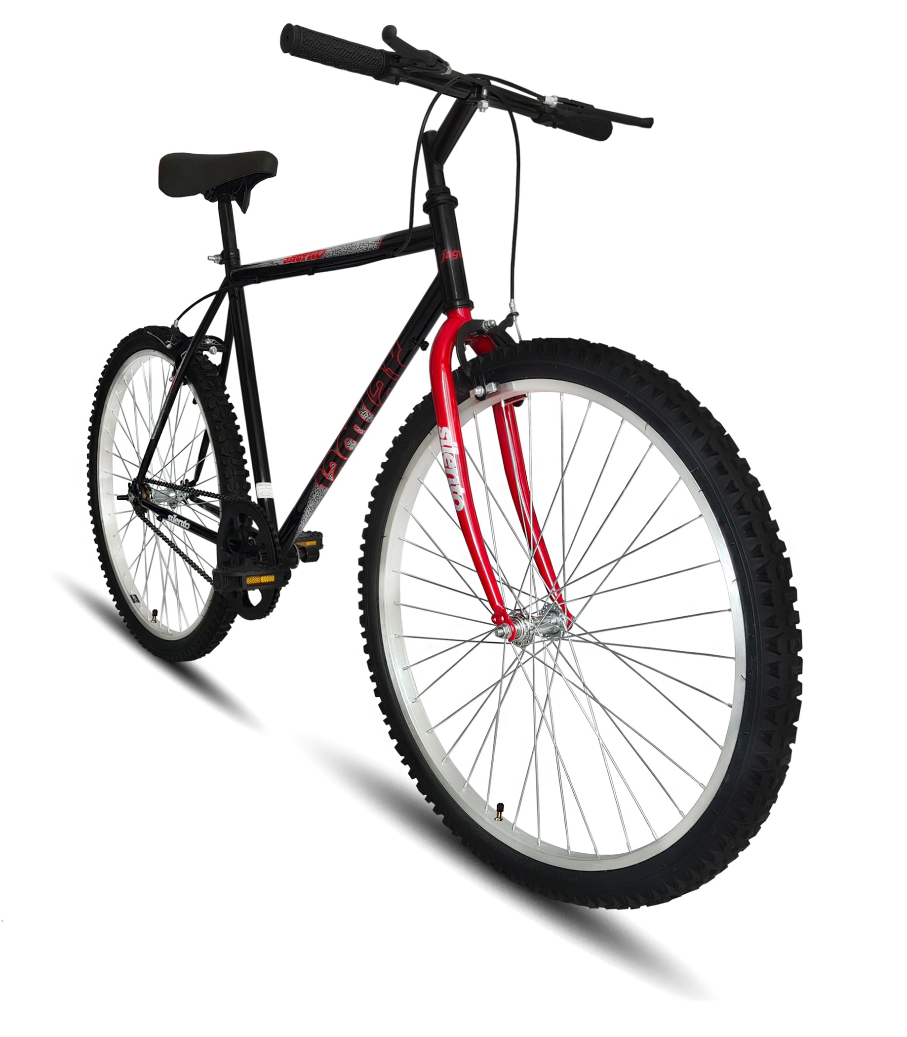 Bicicleta Montaña Rodada 26 Silento Negro/Rojo