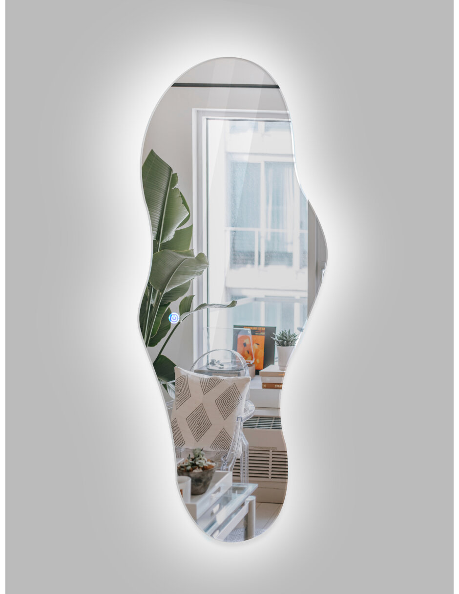 Espejo con luz led encendido touch con luz cálida y fría marca ARD ...