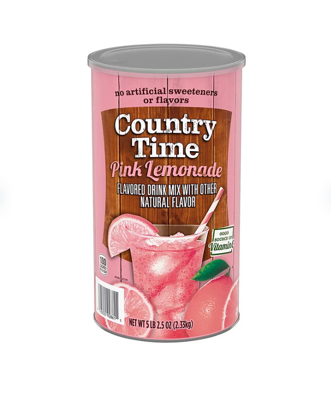 Limonada Rosa Country Time en polvo 2.33kg Importada