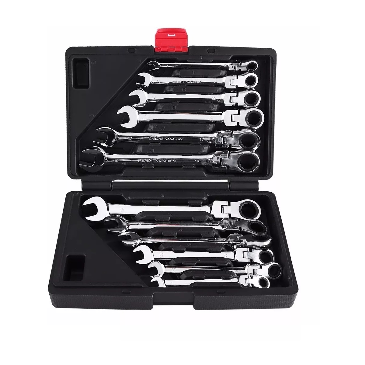 Kit Llaves Combinadas Con Matraca | 8 - 19 Mm | 12 Pz