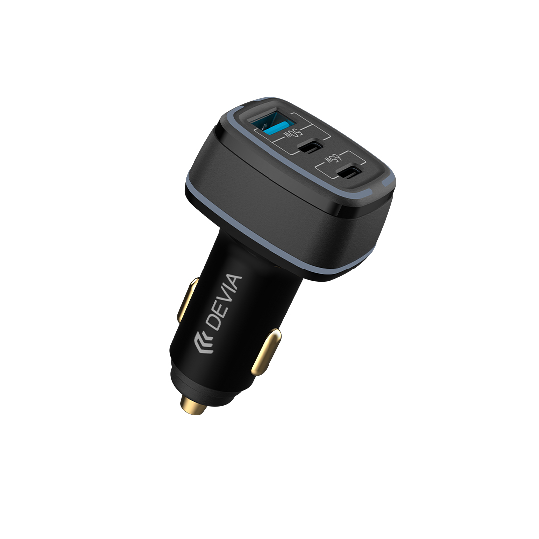 Cargador de Auto carga rápida 115W USB+2T-C
