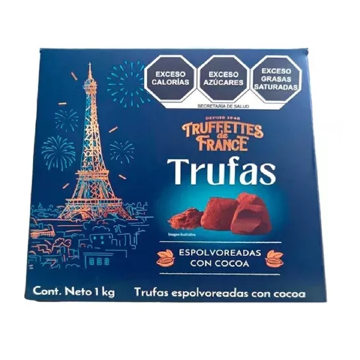 Trufas Chocmod Espolvoreadas Con Cocoa 2 Cajas 1kg C/u