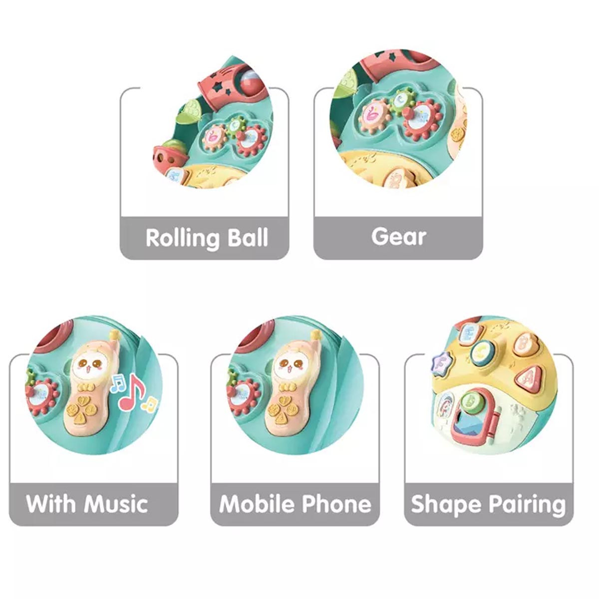 Andadera Caminadora Sobebear Musical Didactica Naranja