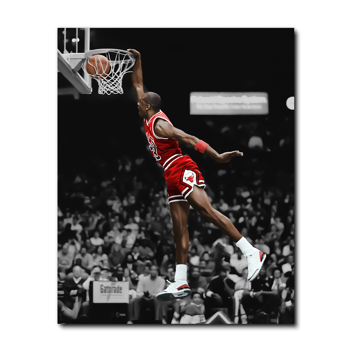Cuadros Decorativos Michael Jordan Basquetbol Canvas Tríptico 60x25 cm