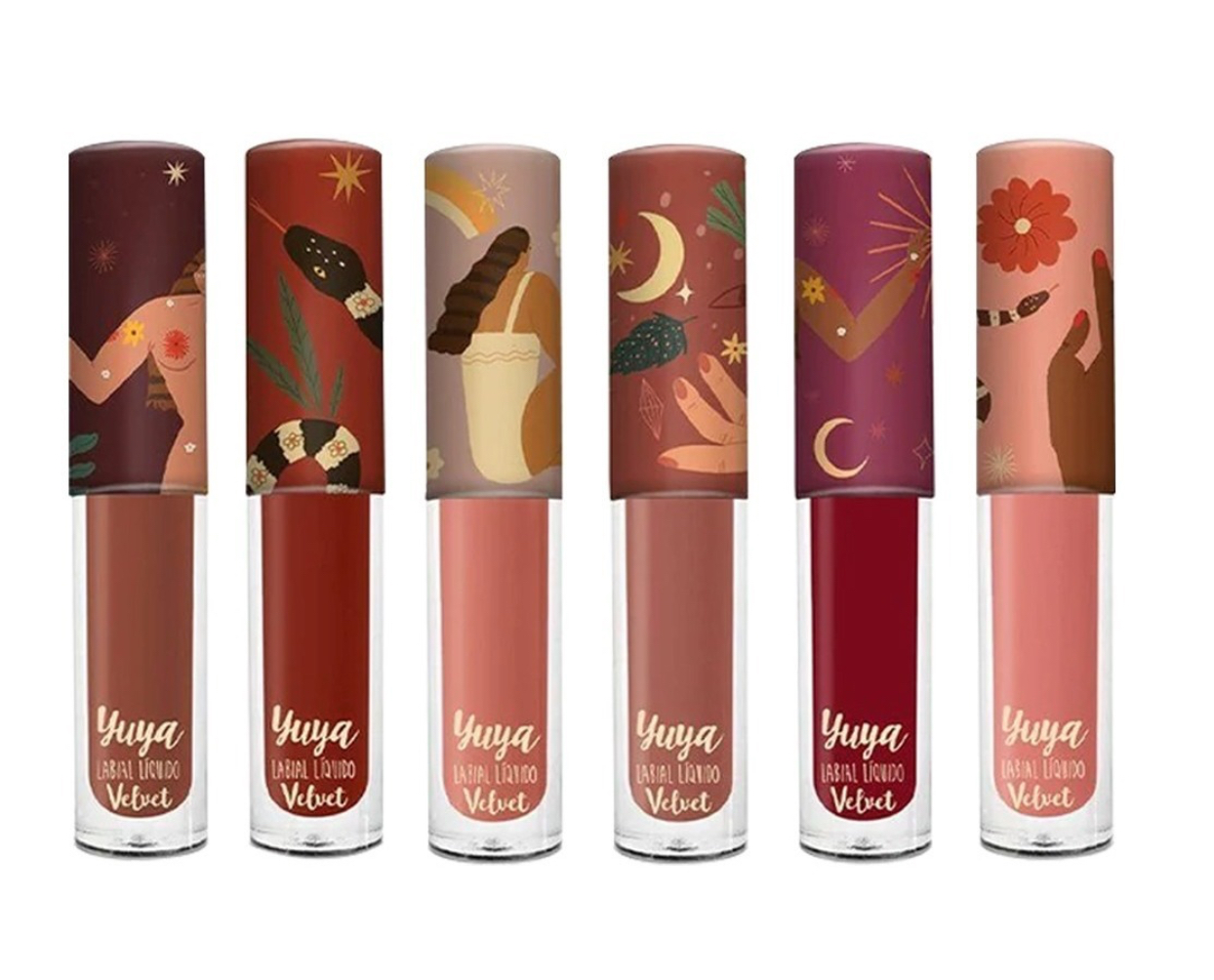 Yuya Set 6 Labiales Liquidos Velvet Edicion Limitada