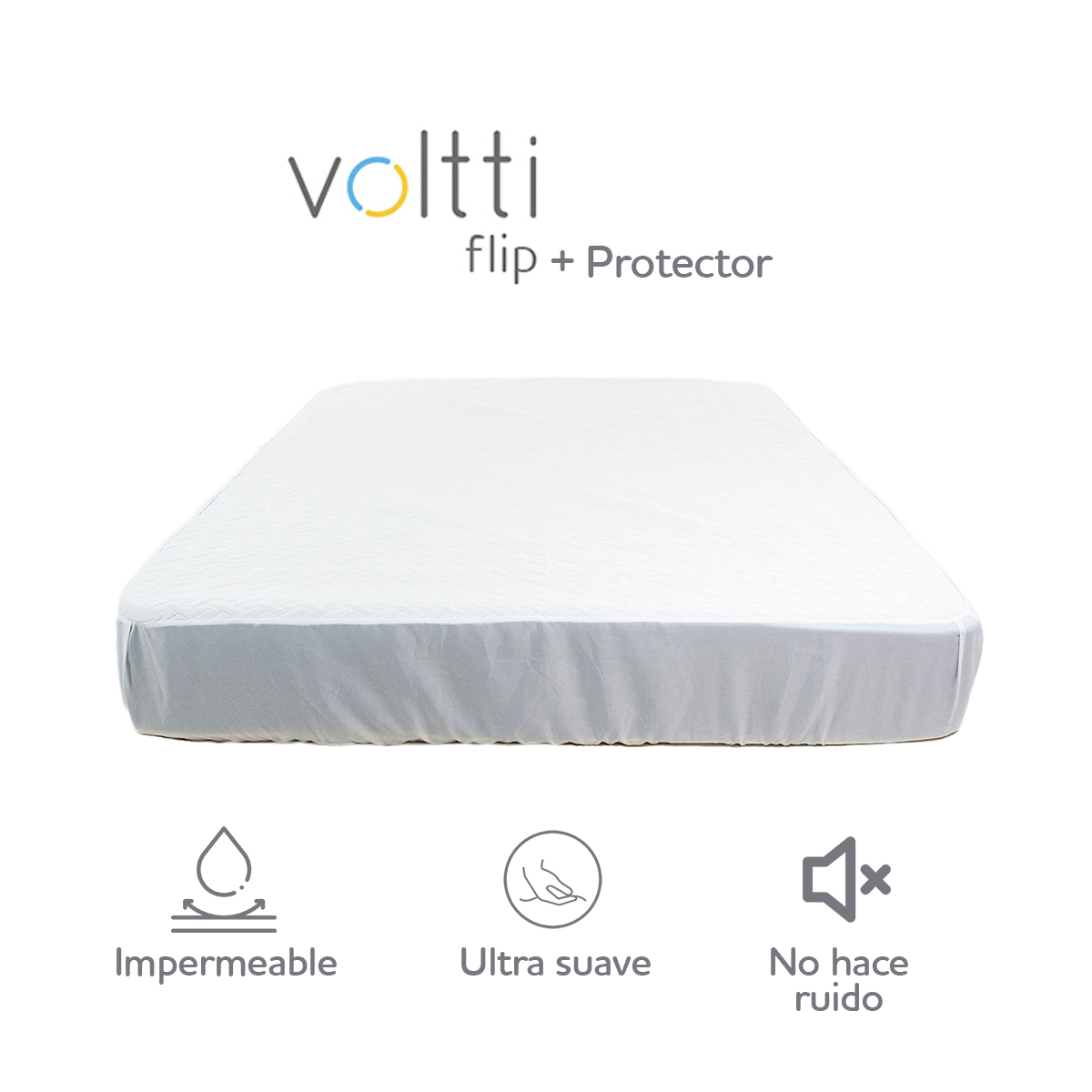 Voltti | Flip | Colchón en Caja Híbrido King | 20 CM + Protector ...