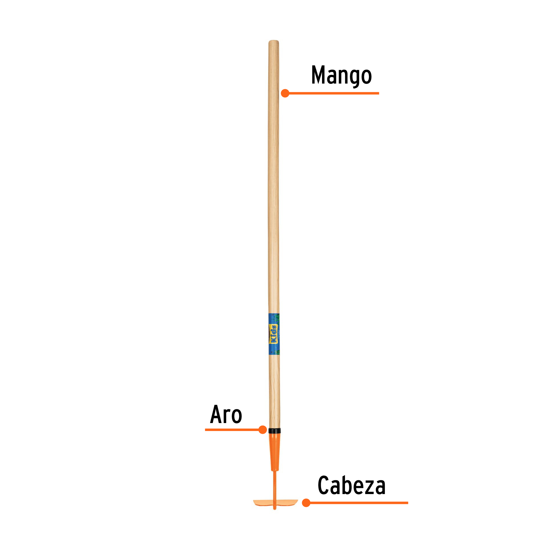 AZADÓN PARA NIÑOS CON MANGO DE 42", TRUPER 10555
