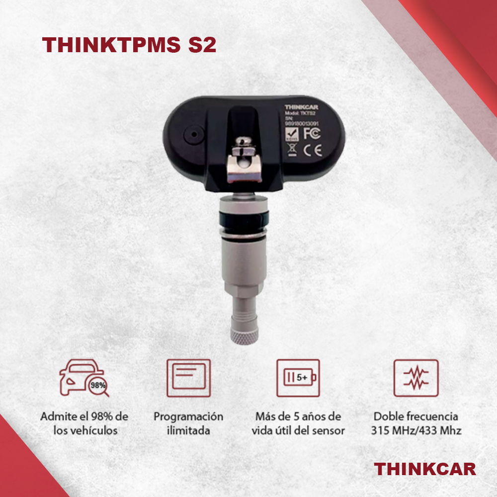Thinktpms S1 Sensor Tpms Para Presion De Llanta Thinkcar