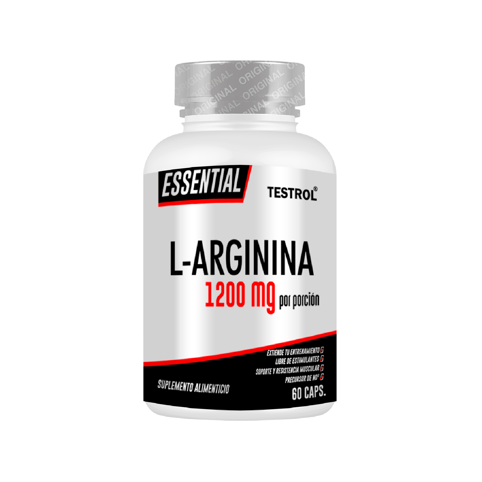 L-Arginina Testrol Essential 60 cápsulas