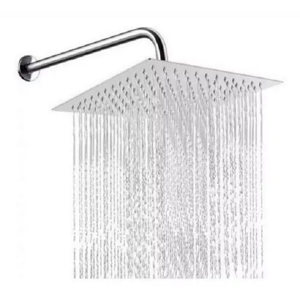 Regadera Para Techo Antisarro Acero Inoxidable 20x20 Cm Siena-0882