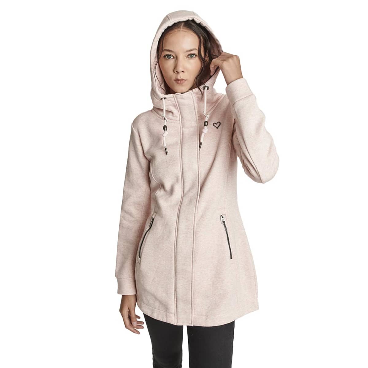 Sudadera con capucha marca Holly Land, color rosa, para mujer mod. 1092165