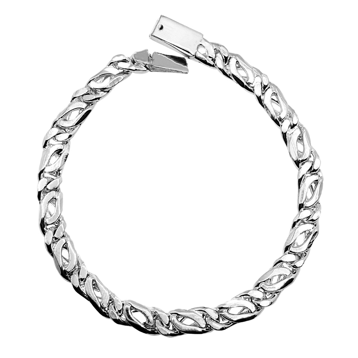 PULSERA PLATA .925 HOMBRE DISEÑO CLIP