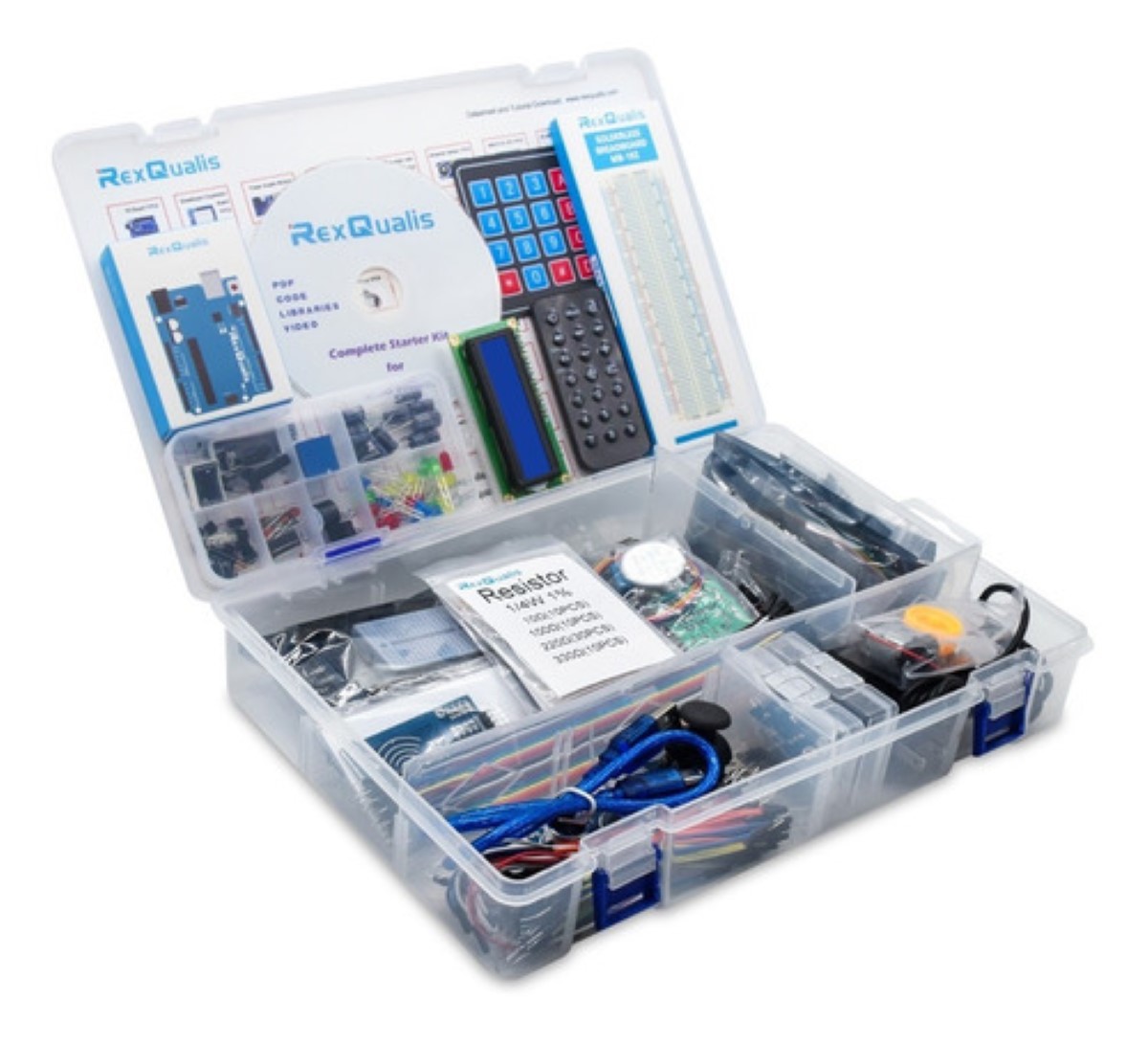 Completo Kit Compatible C/ Arduino Uno Con Español Tutorial