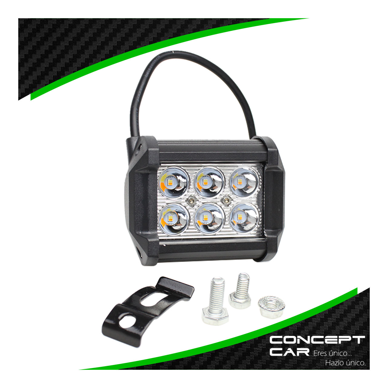 10 Par Faros 12 Led Dually Bicolor Dual Blanco Ambar
