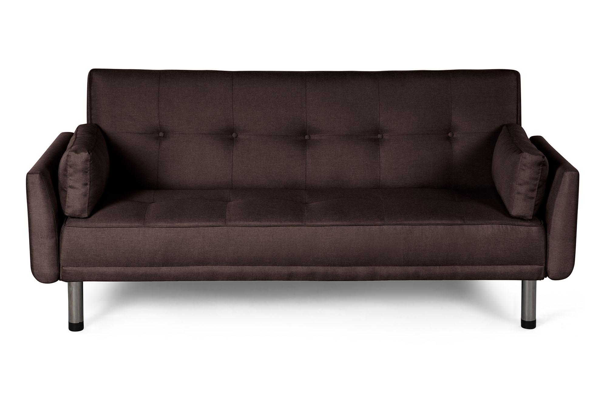 Sofá Cama De Lino Chocolate Modelo Santino Sofantastico