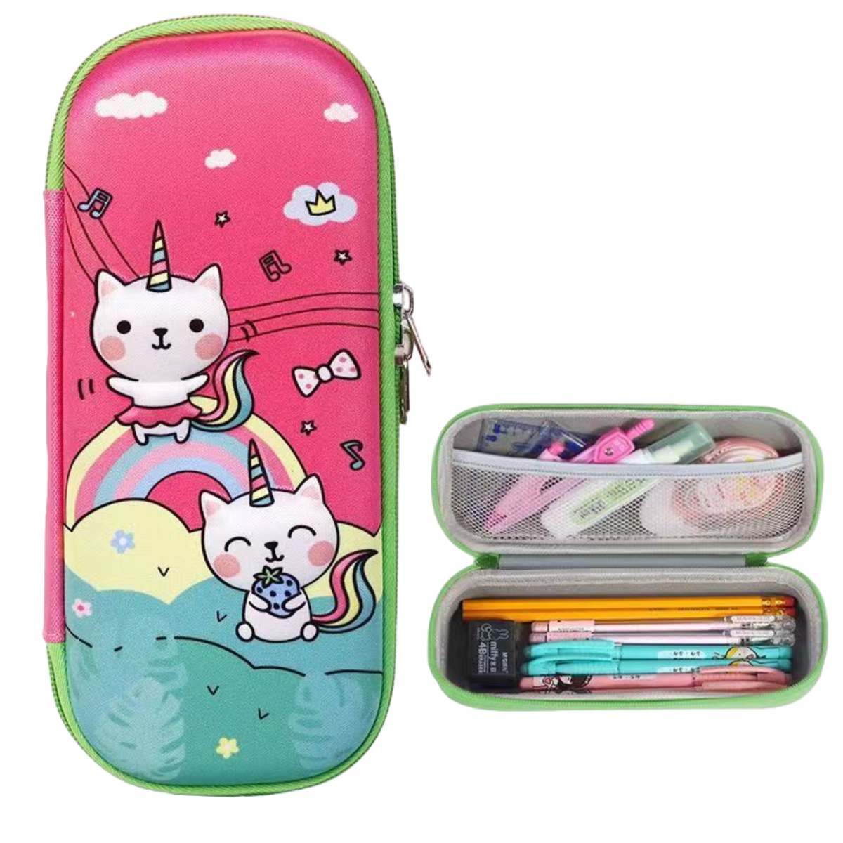 Estuchera Lapicera con Estampados de Dibujos Animados Para Niñas