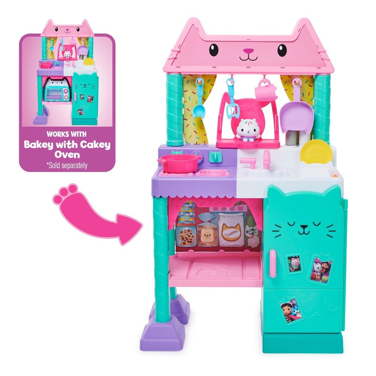 Gabby's Dollhouse, Conjunto De Juego Cocina De Pastelillo Color Multicolor