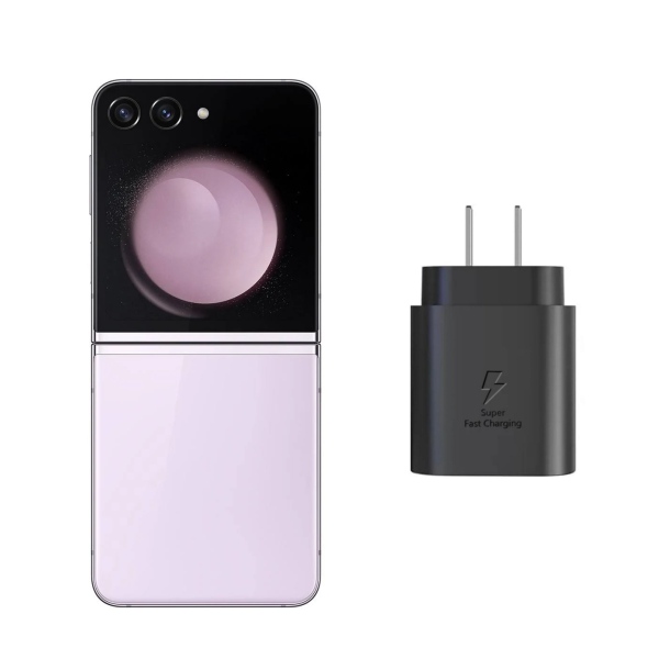 Samsung Galaxy Z Flip 5 256GB Lavanda Snapdragon + Cubo carga rápida