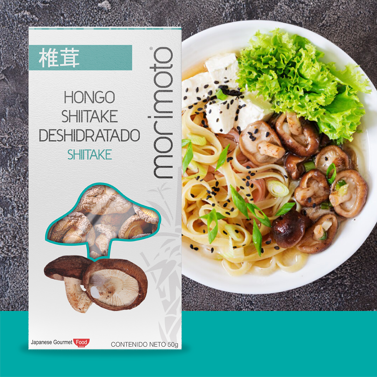 Hongo Shiitake Deshidratado Morimoto 50g