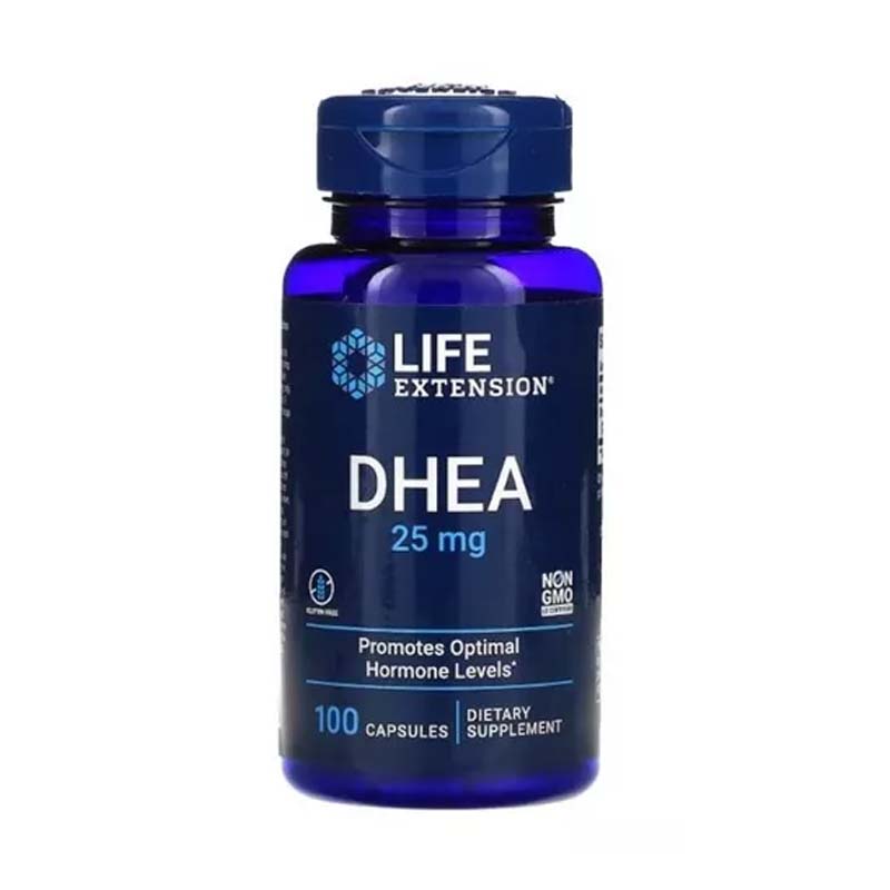 DHEA 25MG 100 Capsulas Life Extension Suplemento Energia y Salud Compraymas