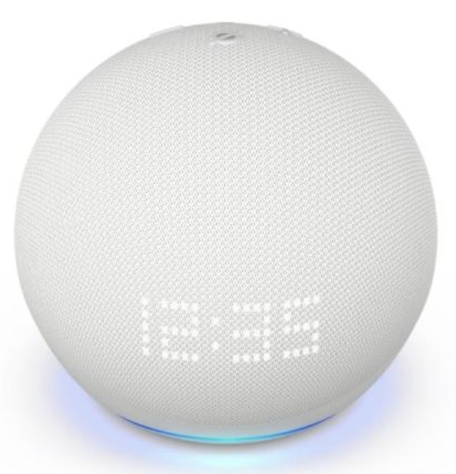 Amazon Echo Dot 5ta Generación con Reloj Blanca