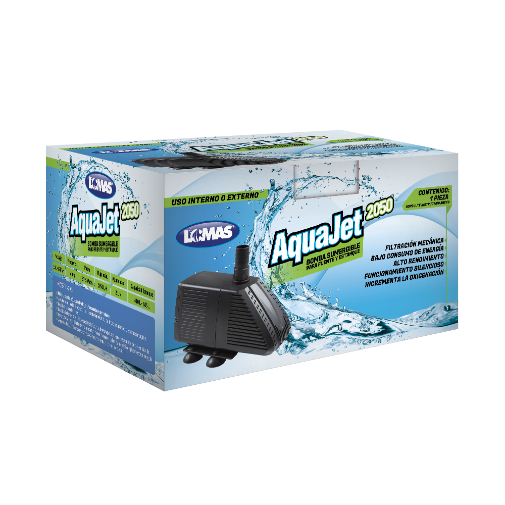 Lomas AquaJet 2050 Bomba Sumergible para Fuente y/o Estanque para Uso ...