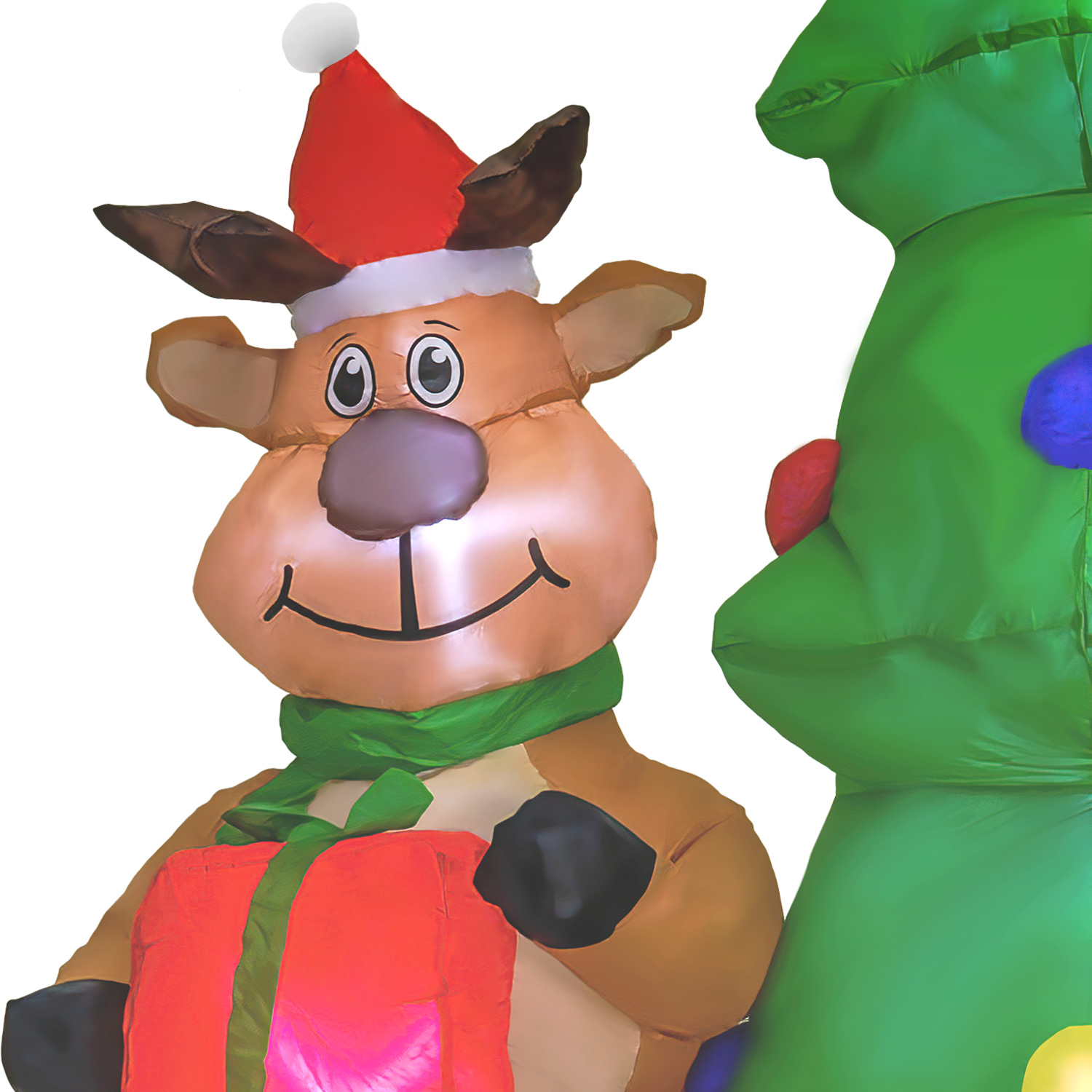 Inflable Navidad Santa Reno Arbol Luz Led Decoracion 1.5mts