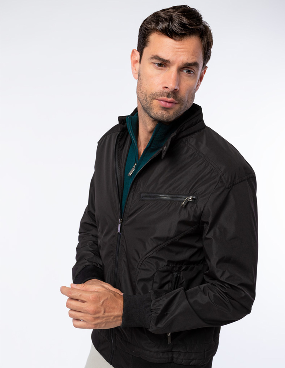 CHAMARRA CAZADORA LIGERA DE CUELLO ABOTONADO Y ACOLCHADO PARA HOMBRE ...