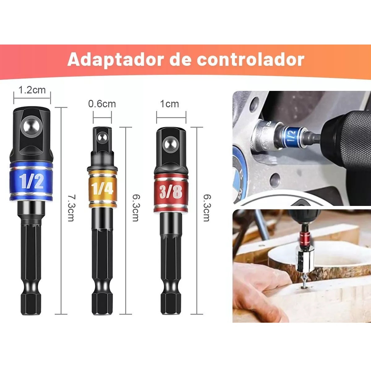 Kit De Extensión Adaptador Taladro Con 105 Ángulares 33pzs