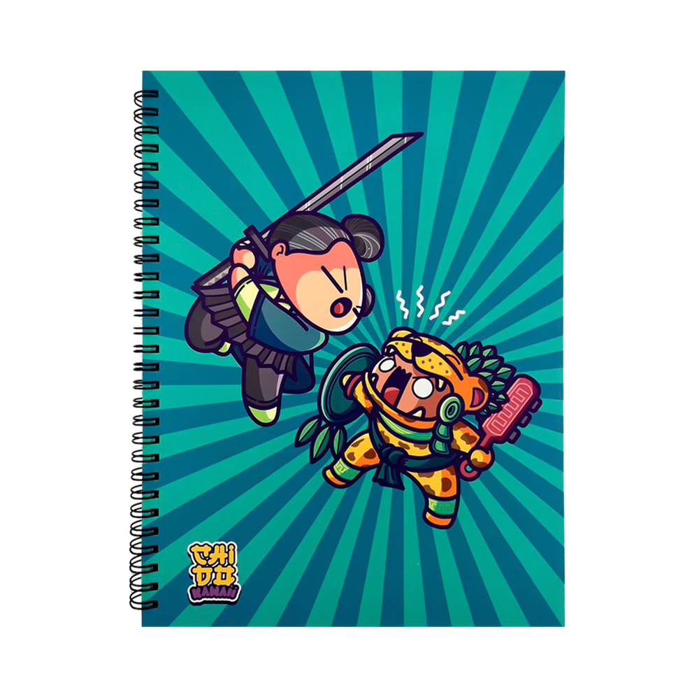 Libreta Profesional Kawaii Samurai - Geek Industry