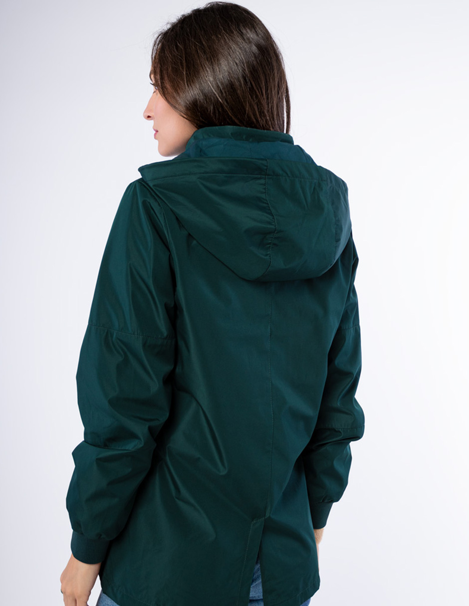 CHAMARRA LARGA CON GORRO DESMONTABLE PARA MUJER GENERRA