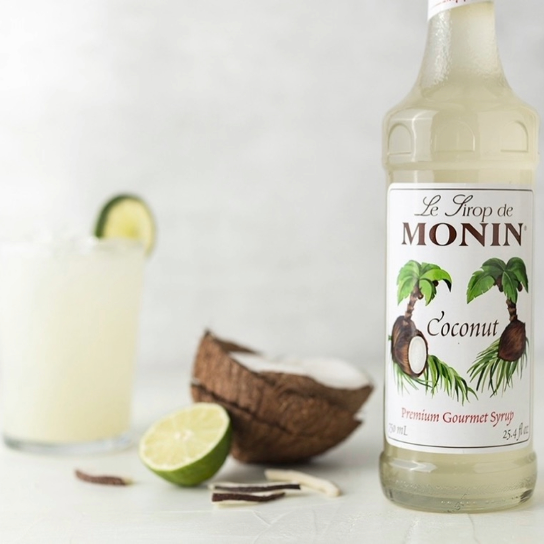 Monin Jarabe de Coco - Coconut en botella de Pet de 1 Lt.