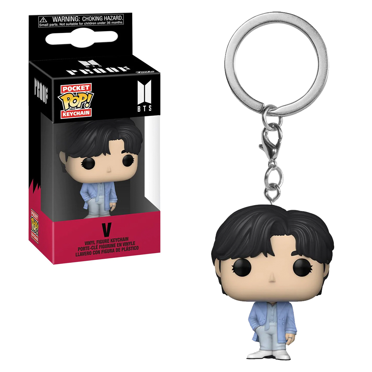 Funko Pop Llavero V BTS Proof K Pop Kim Tae Hyung Figura Original