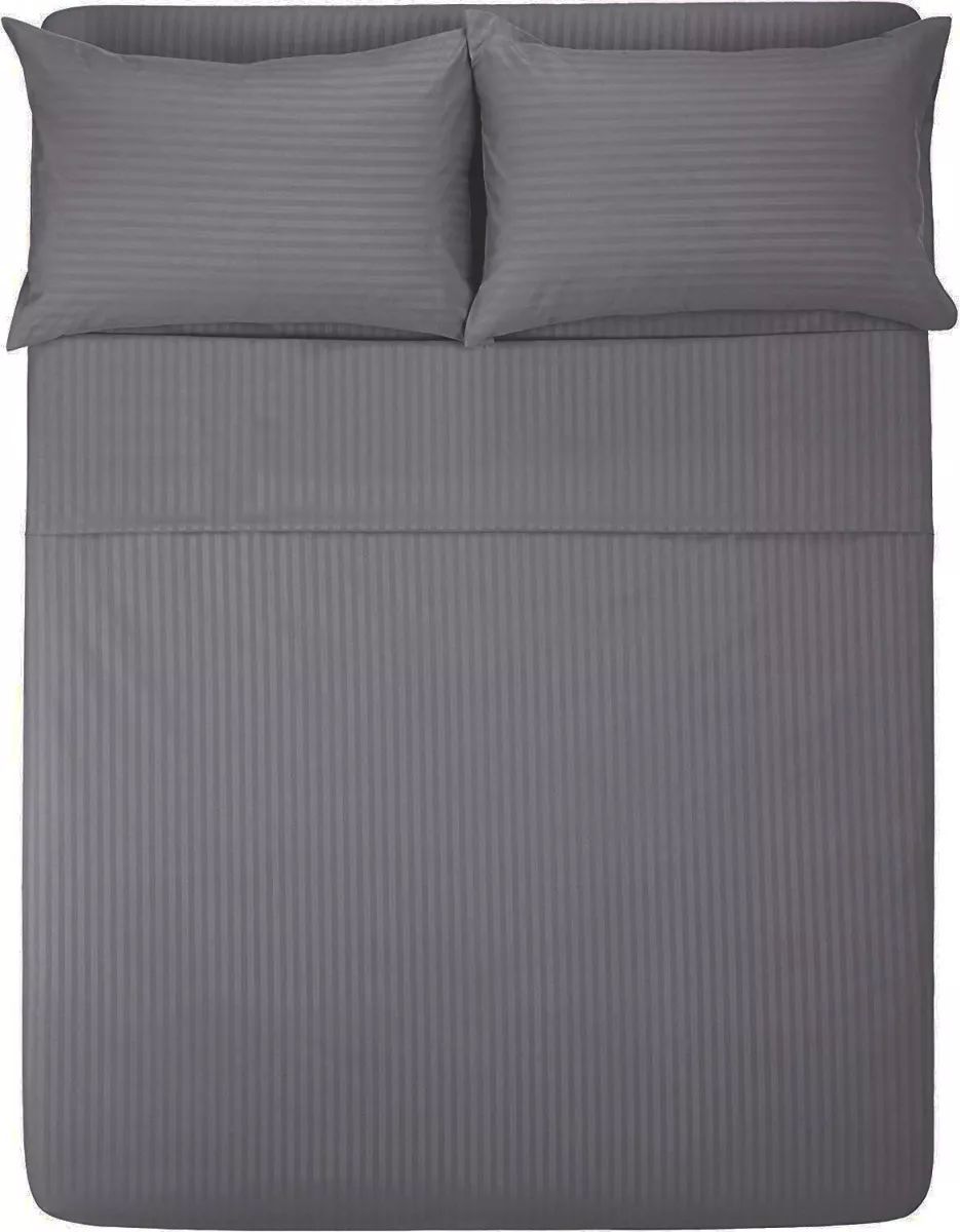 Sábanas Individuales 1800 Hilos Ultra Suaves de Microfibra Color Gris ...