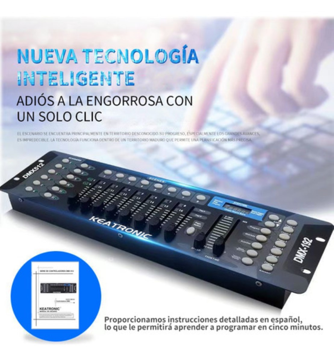 Controlador Dmx 192 Canales Luces Dj Consola 512 + Línea