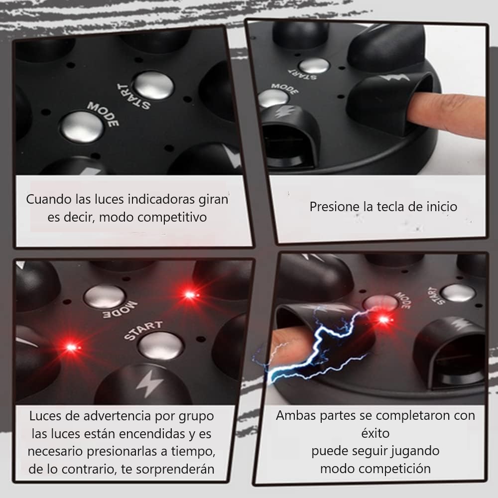 Juguete de ruleta de descarga electrica